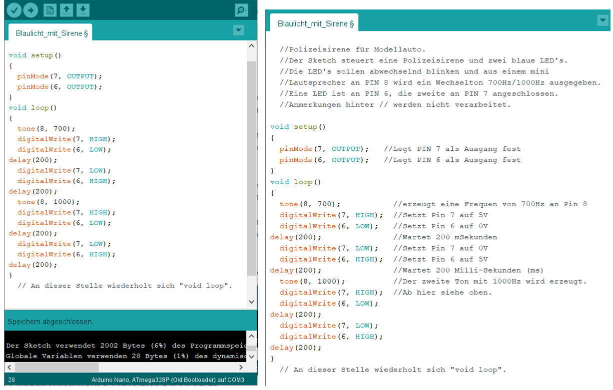 4. Arduino – Sketchbeispiel – weidera.de