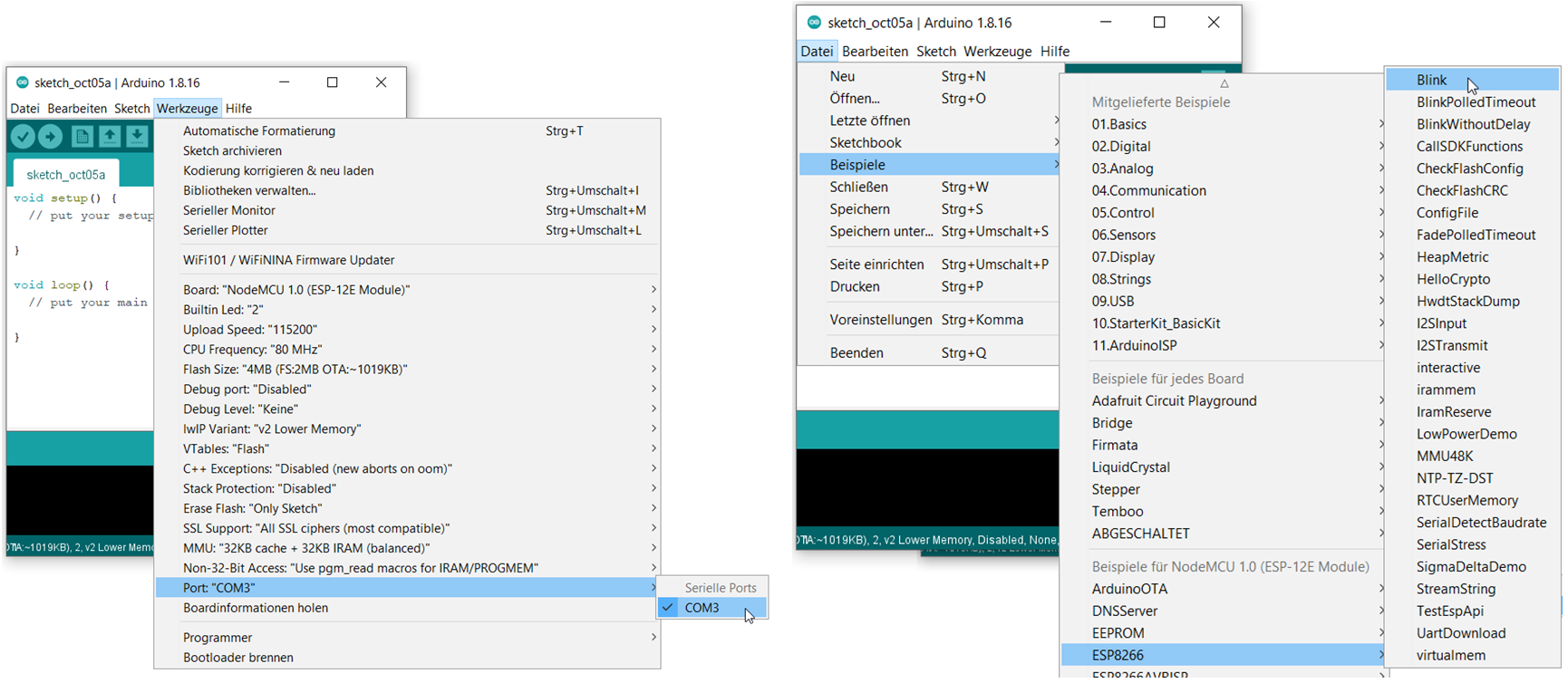 6. Arduino – NodeMCU ESP8266 mit Arduino installieren – weidera.de